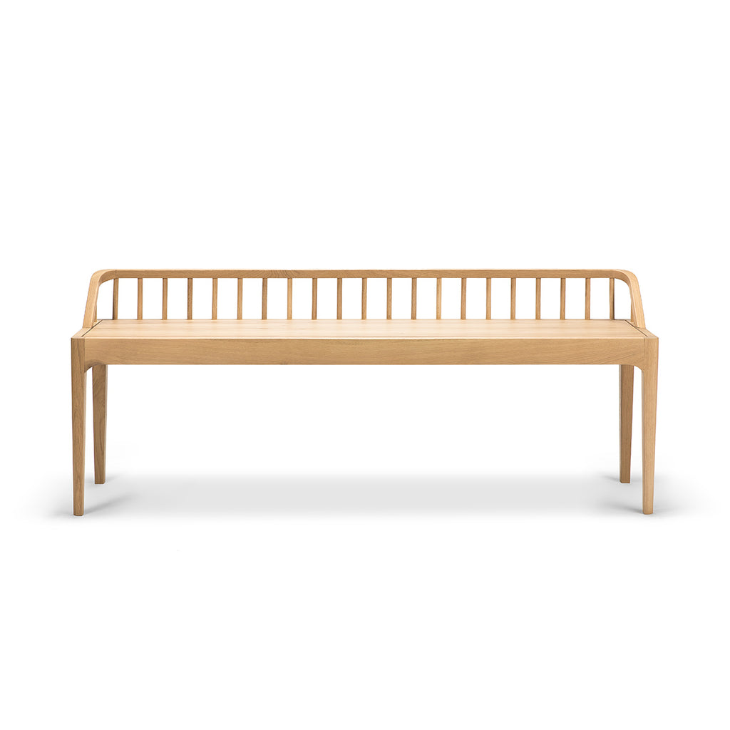 Ethnicraft Oak Spindle Bench – Bayside Furniture